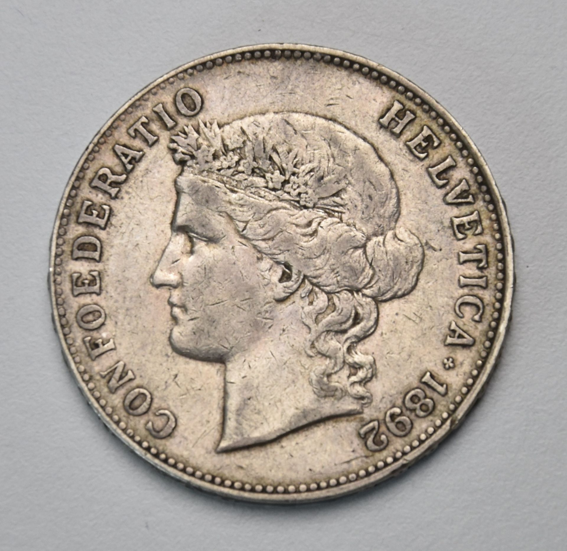 Schweiz 5 Franken - 1892 B (Helvetia)