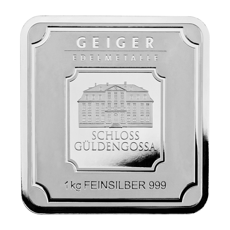 Silberbarren Geiger original - 1 kg .999 Prägebarren Geiger Edelmetalle