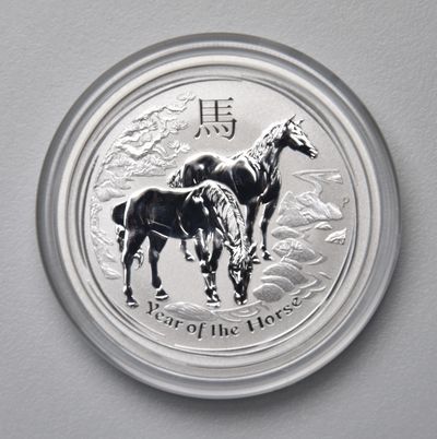 Lunar II "Pferd" 2014 - Australien 1/2 oz Silbermünze *Sonderangebot*