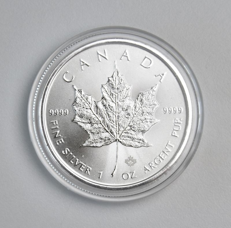 Münzkapsel Ø 38 mm für 1 Oz. Kanada Maple Leaf Silber